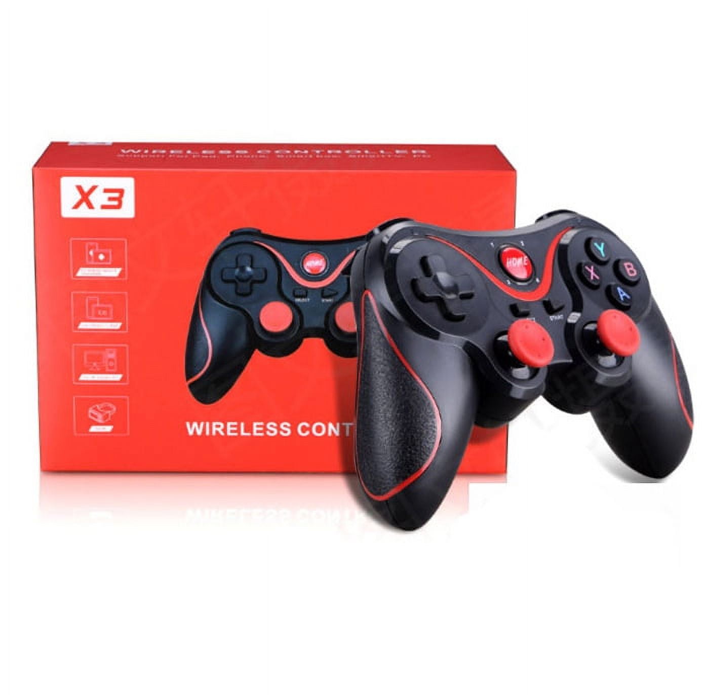 T3 X3 Wireless Joystick Gamepad PC Game Controller Support Bluetooth ...