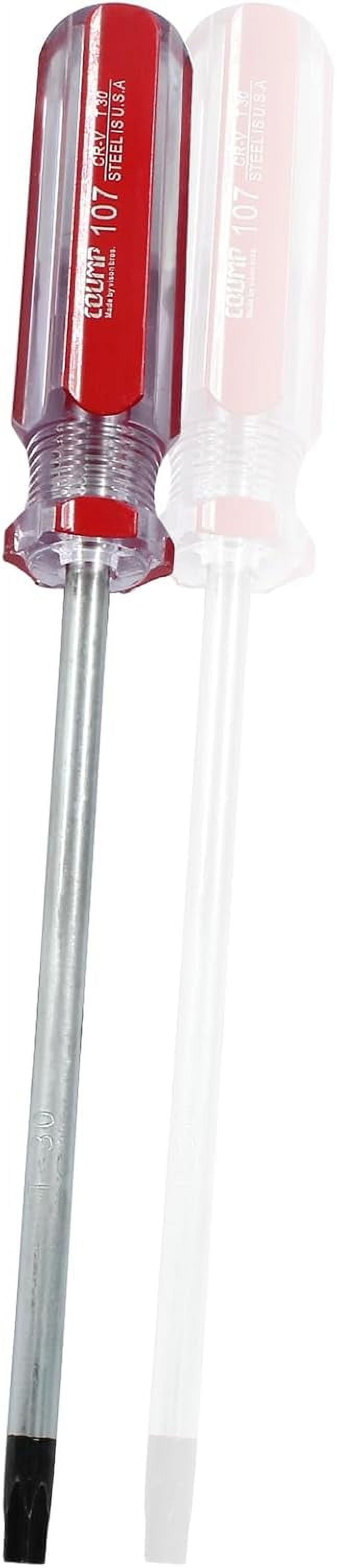 T30 Security Torx Screwdriver with Magnetic Tip, 8.5 Inch / 216mm Cr-V ...