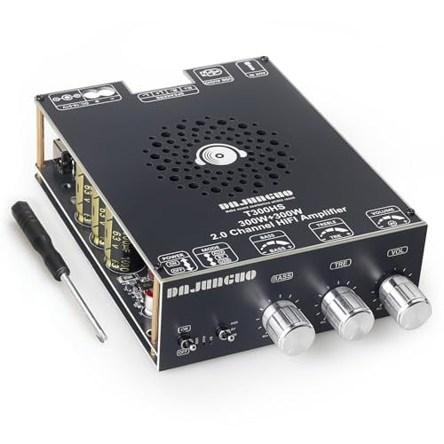 T300HS 2.0 Channel 600W Bluetooth Power Amplifier Board, TPA3255 Chip ...