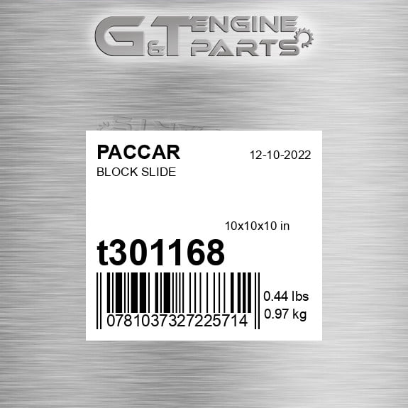 T301168 BLOCK SLIDE fits Paccar (New OEM) - Walmart.com