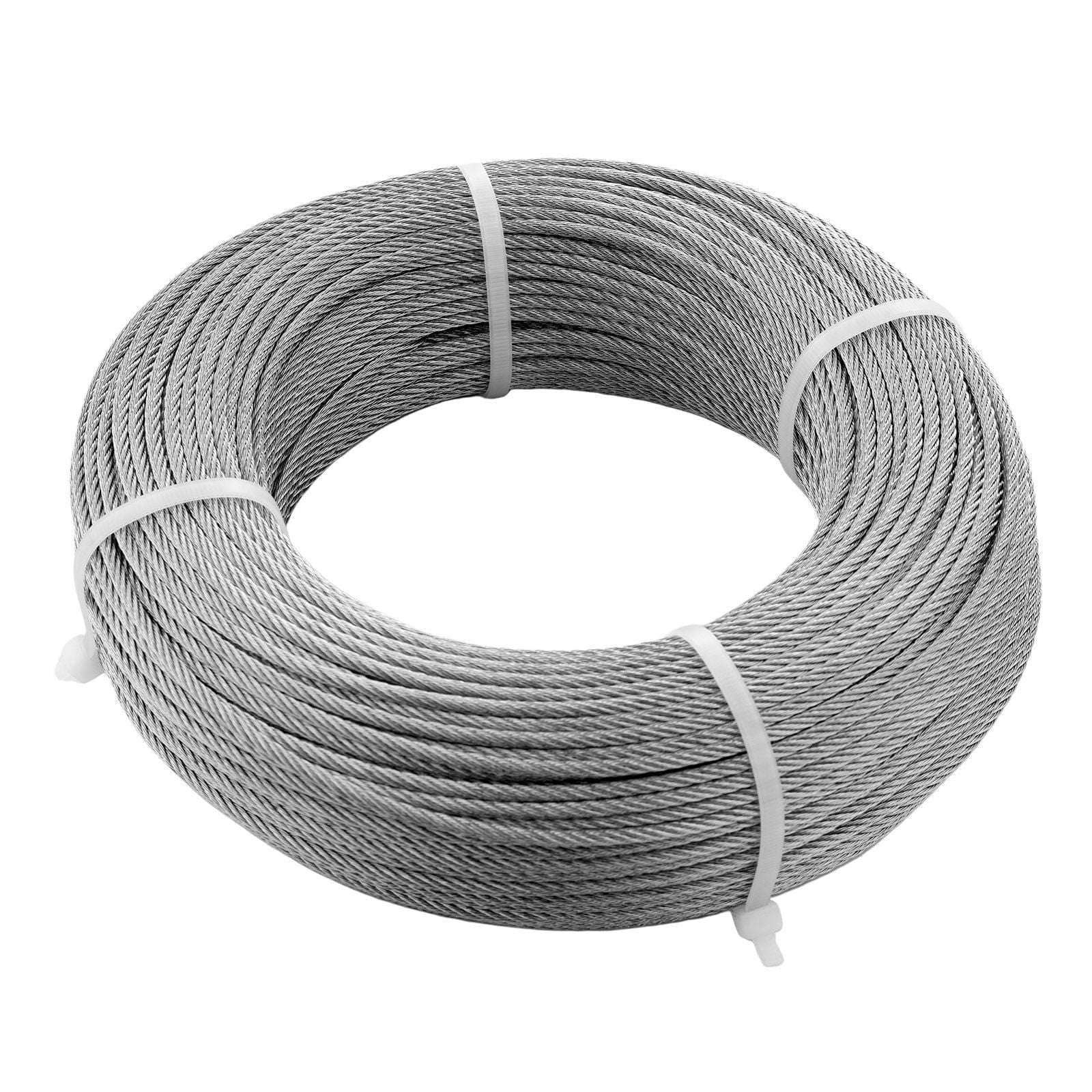 "T316 Stainless Steel Cable Rope 1/8" x 300 ft - 7x7 Strands Marine ...