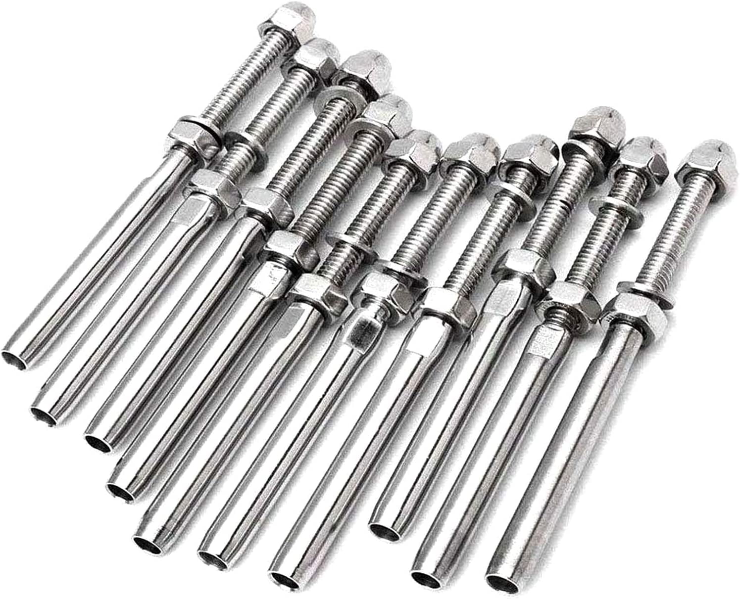 T316 Stainless Steel Swage Threaded Tensioner End Fittings 3/16" Cable ...