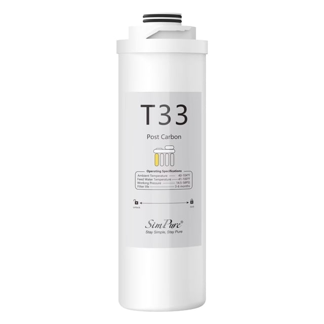 T33 Water Filter Replacement Cartridge for SimPure WP2 Ro Water ...