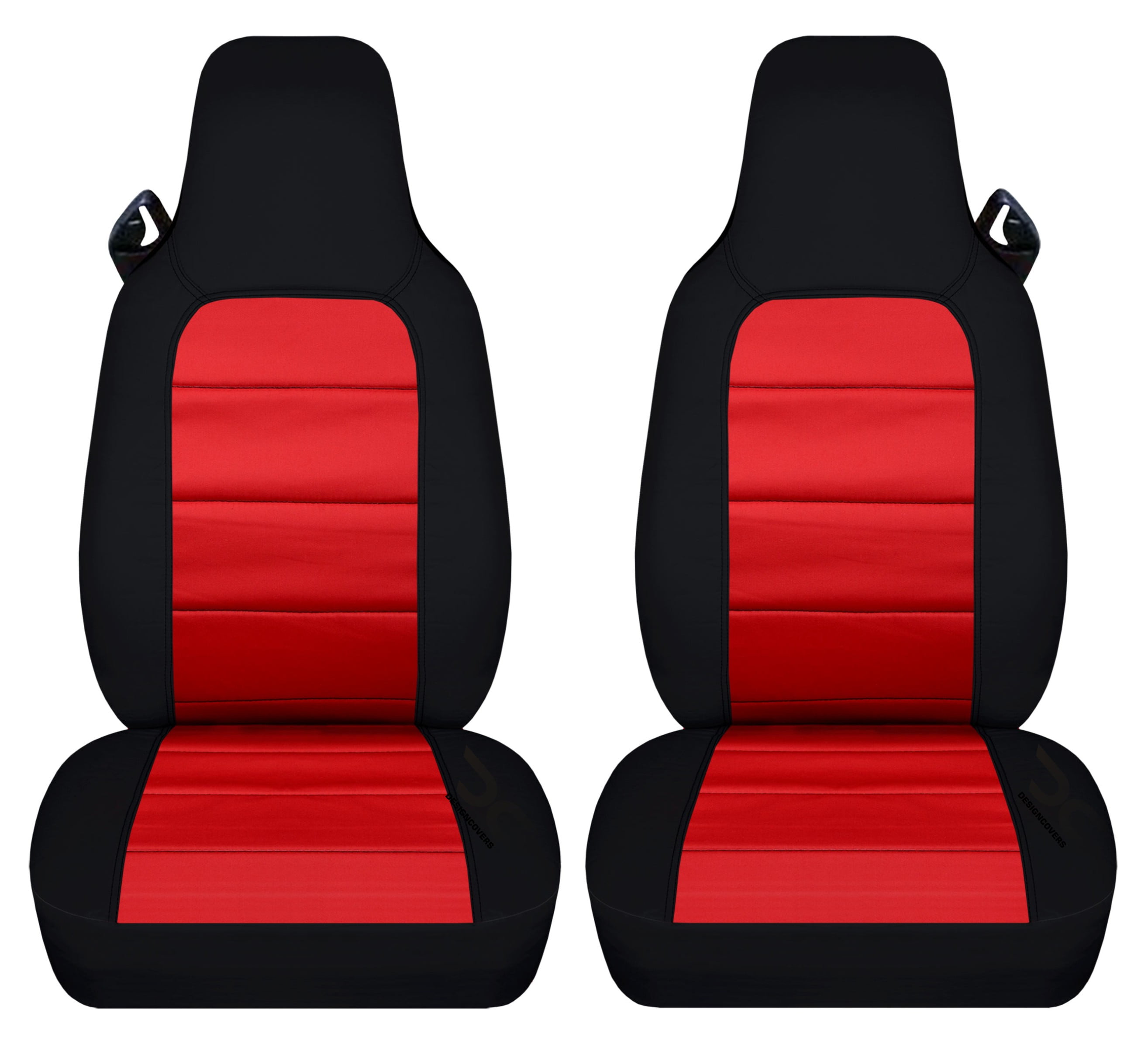 Designcovers Black and Red Polycotton Seat Covers for 2006-2012 Mazda ...