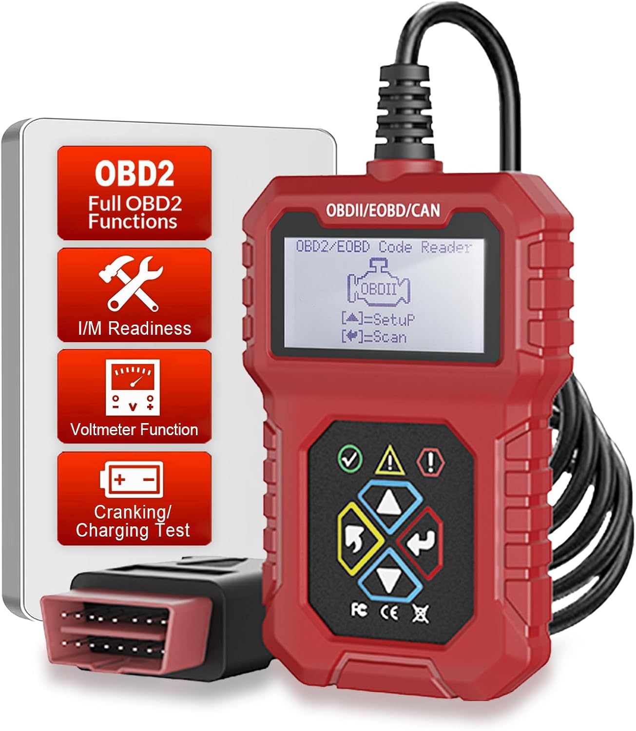 T35 Car Code Reader, OBD2 Car Code Scanner Check Engine Light Fault ...