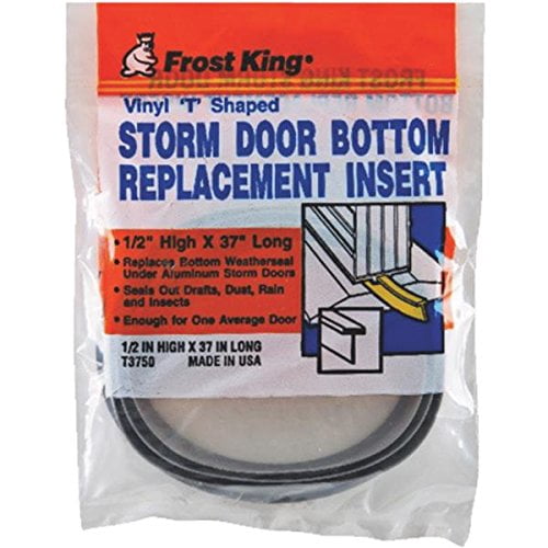 T3750 37 In. Gray Vinyl Storm Door Bottom T Section Insert - Quantity ...