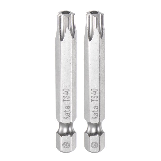 T40 Magnetic Security Star 5 Point Torx Screwdriver Bit 1/4" Hex Shank ...