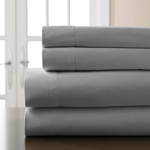 Elite Home Products Inc. Hemstitch 400 Thread Count Cotton Sateen Weave ...