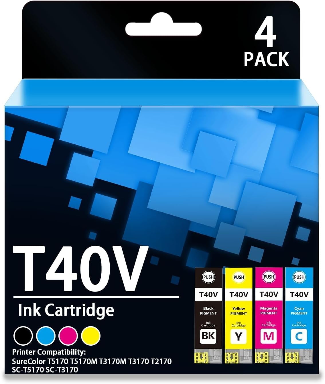 T40V Ink Cartridges with Chip High Capacity for Epson T40W Ink ...