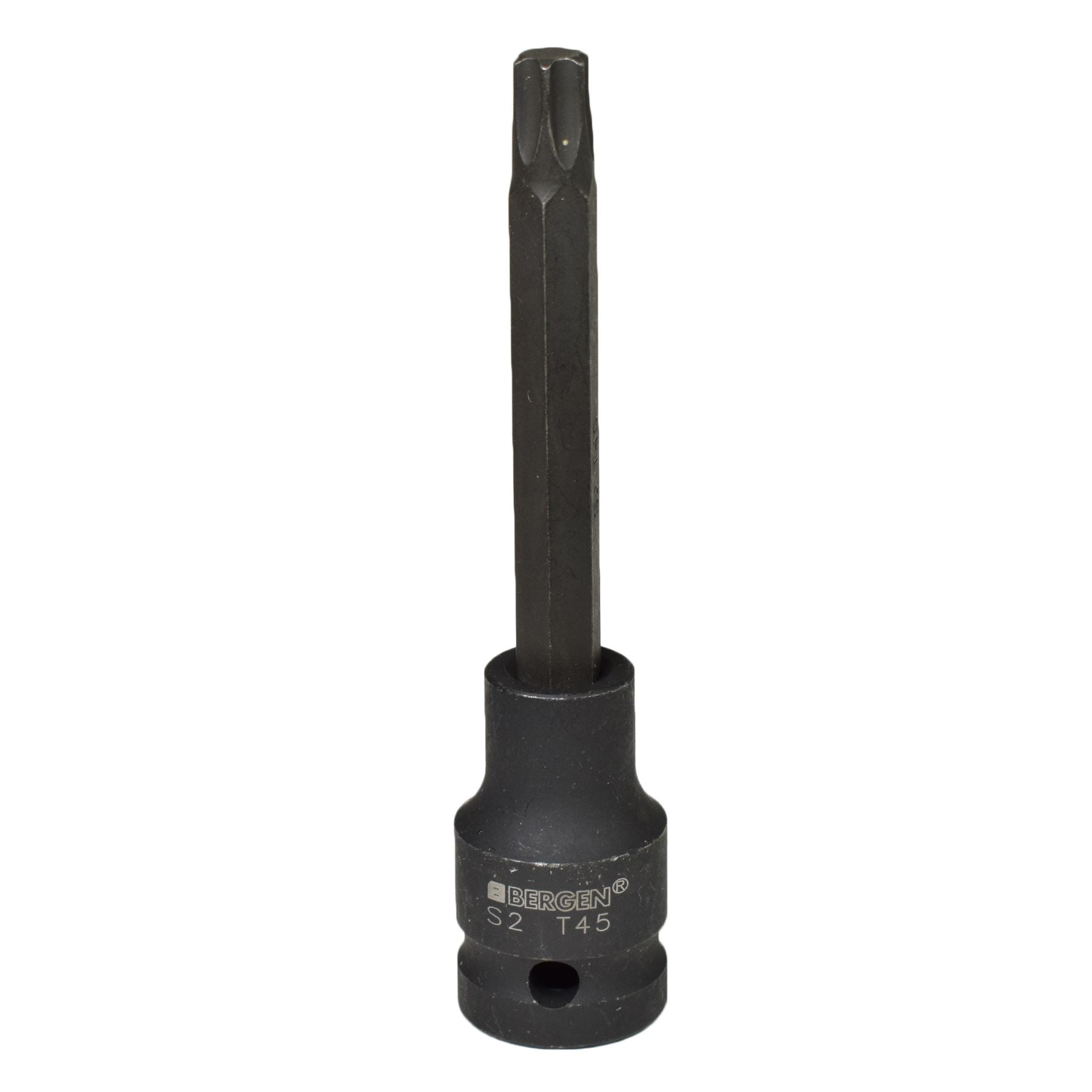 T45 x 100mm 1/2" Drive Short Impact Impacted Torx / Star Male Socket ...