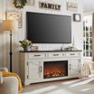 FESTIVO 70in. Electric Fireplace TV Stand for TVs up to 75in, Dark ...