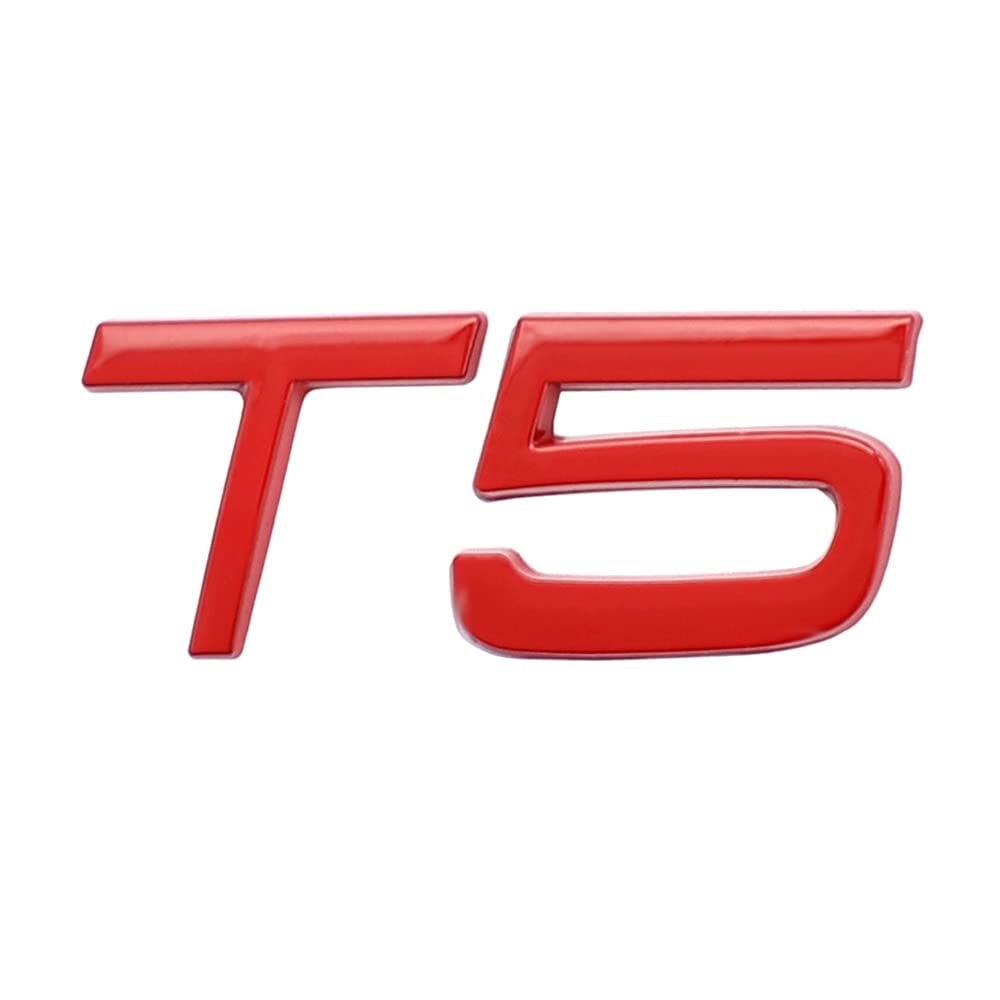 T5 Emblem 3D Metal Badge Car Hood Truck Door Side Fender Rear Trunk ...