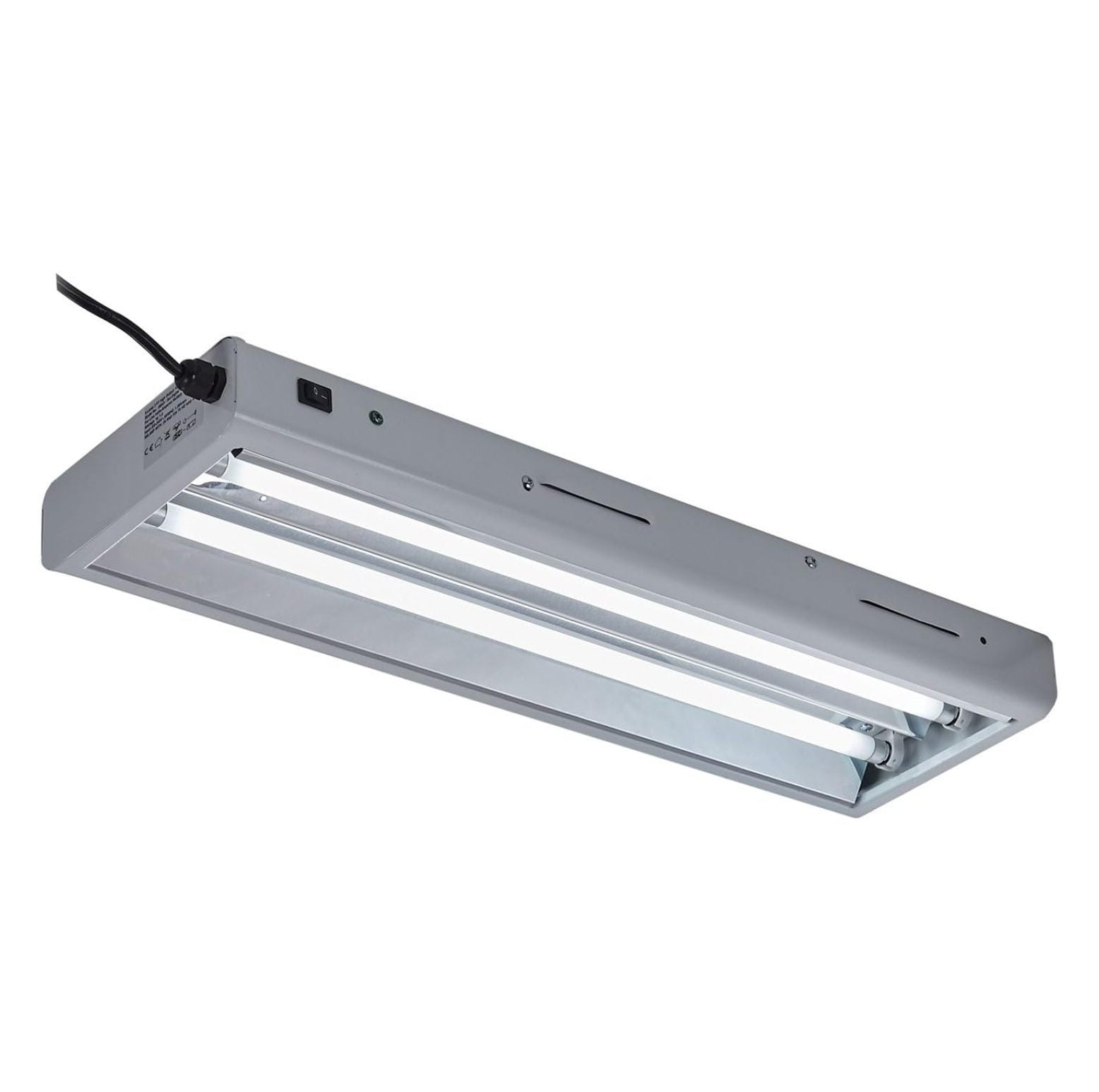 T5 Fluorescent Grow Light 2FT 24W 2-Light Reflector Fixture HO Bulbs ...