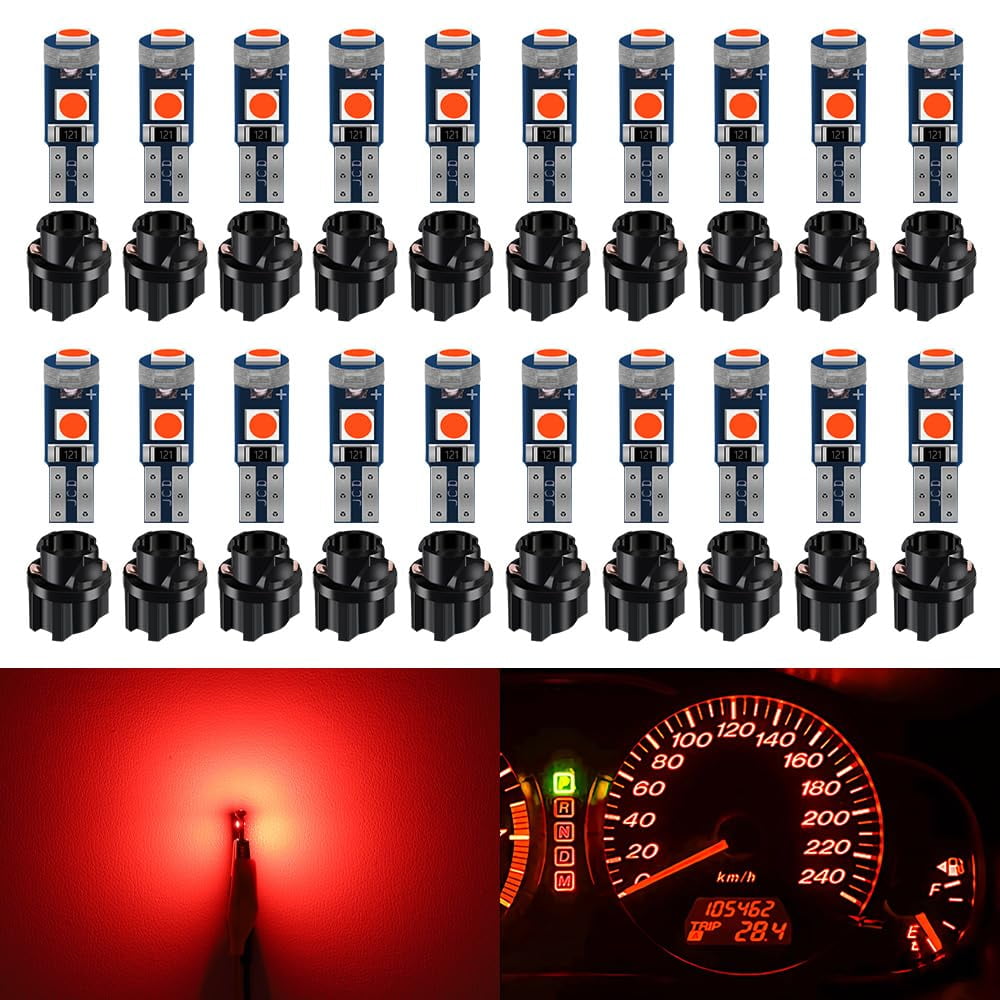 T5 LED Dash Light MMF7 Bulbs Dashboard Instrument Cluster 74 37 73 PC74 ...