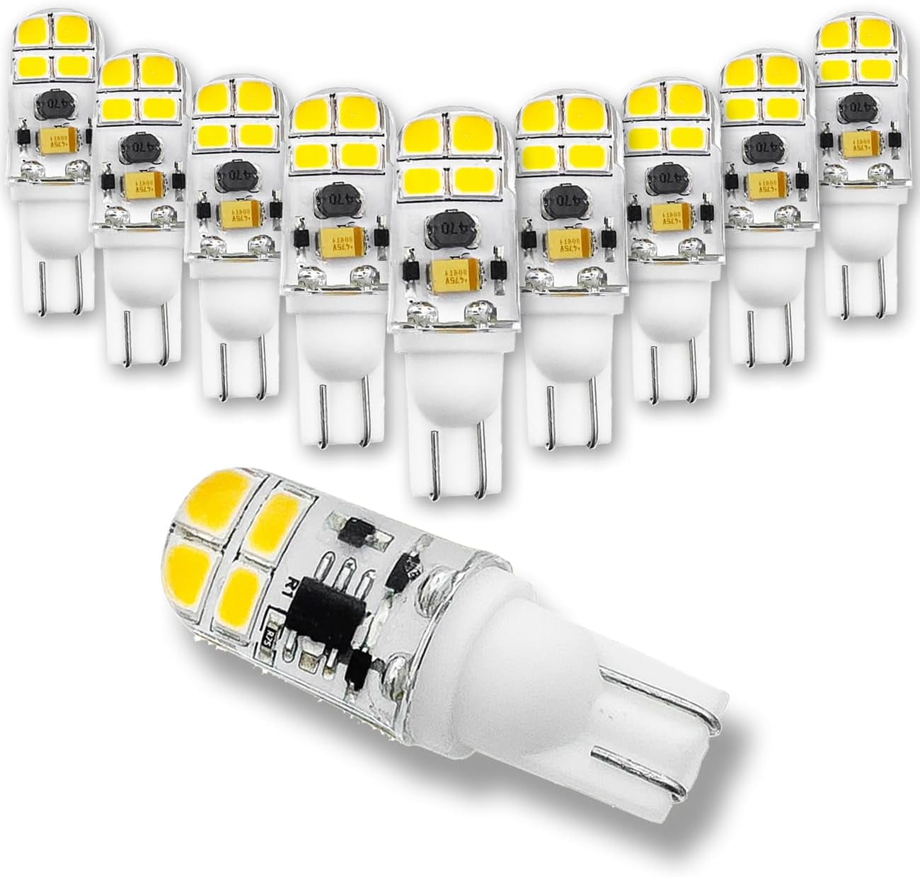 T5 T10 Wedge Base 2W LED Bulb for 12V 24volt Landscape Path Light, 921 ...