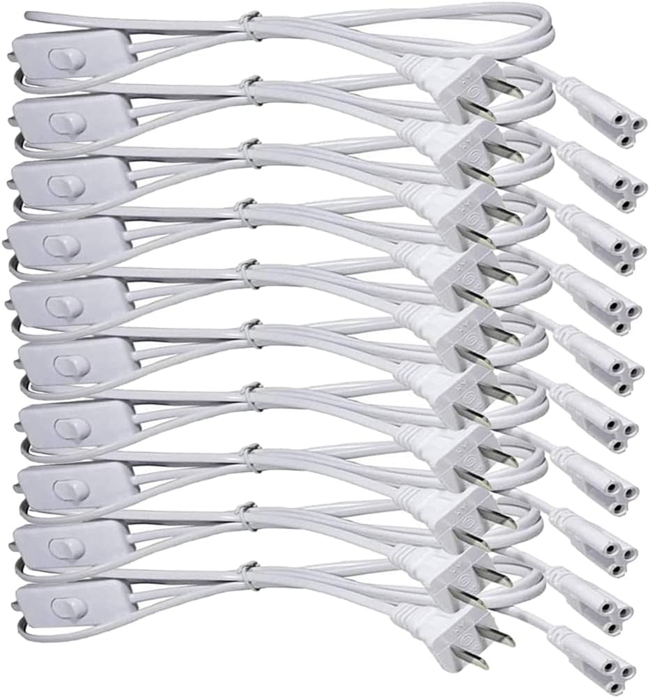 T5 T8 LED Tube Power Extension Cable with On/Off Switch,LED T5/T8 Light ...