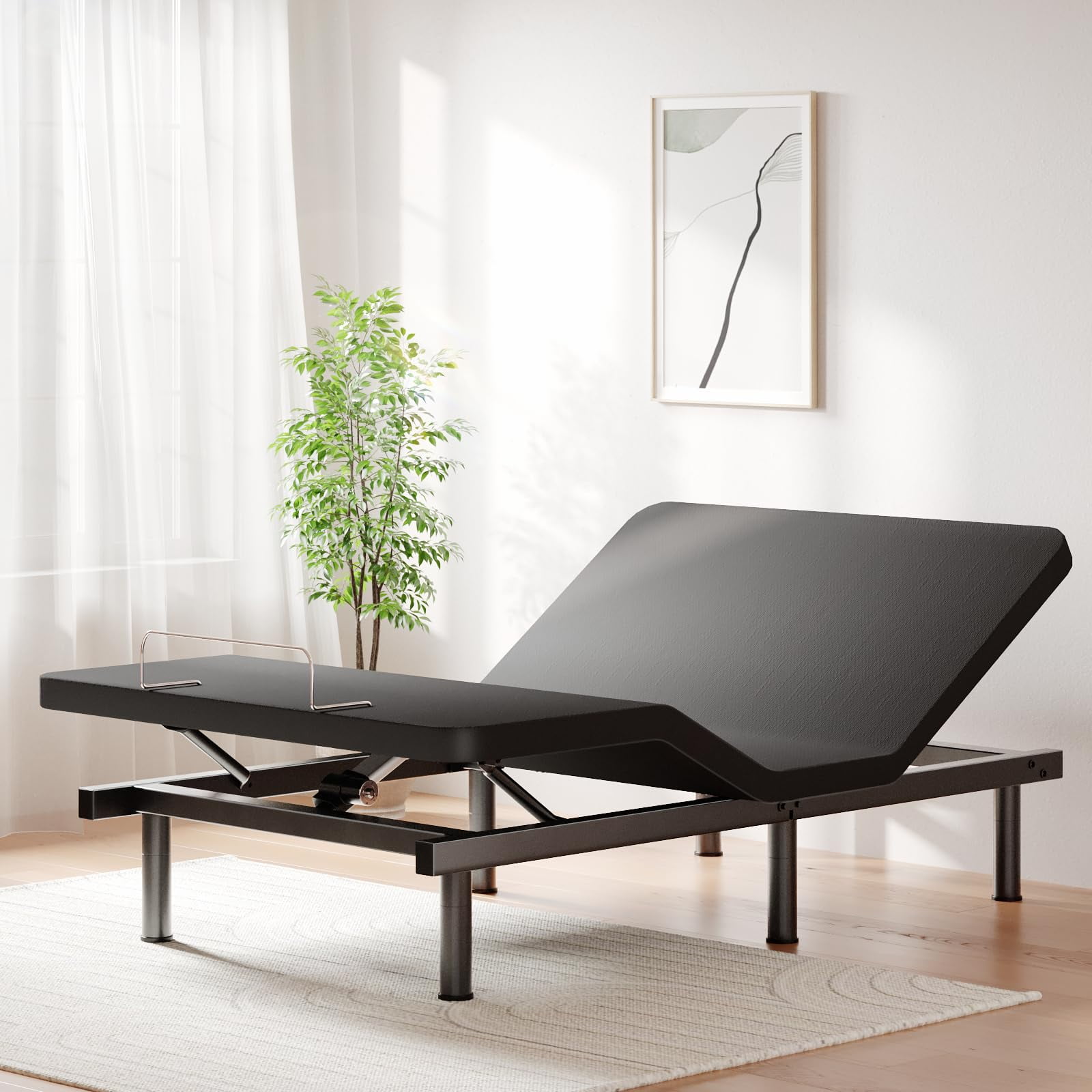 T50 Adjustable Bed Frame Base Queen Size with Remote Electric ...