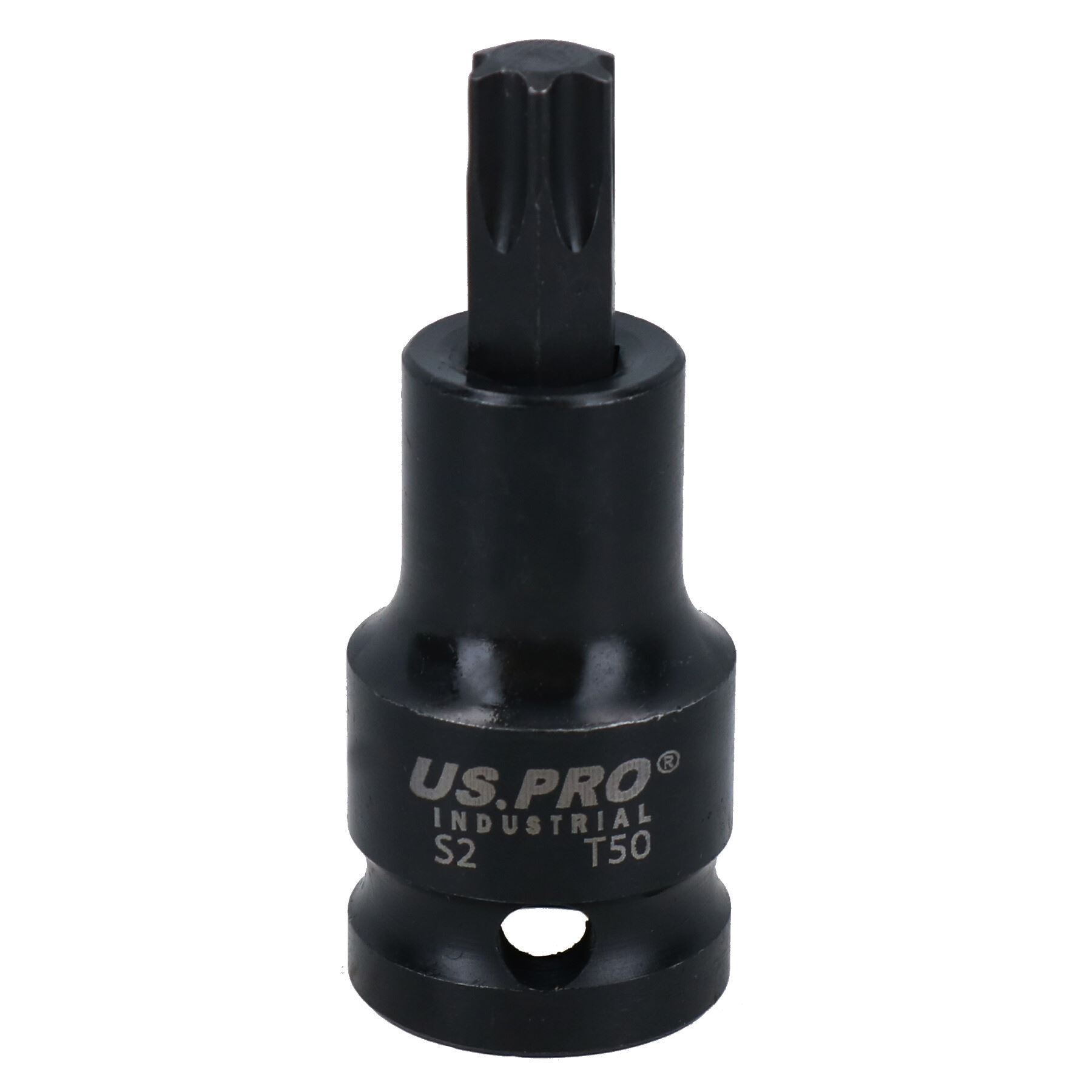 T50 x 53mm 1/2" Drive Short Impact Impacted Torx / Star Male Socket ...