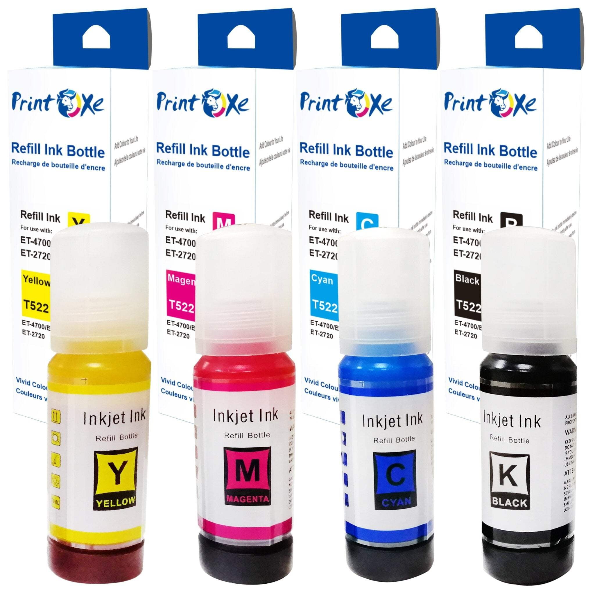 T522 Compatible Ink Refill Bottles Set 522 Ink T522120 T522220 T522320 ...