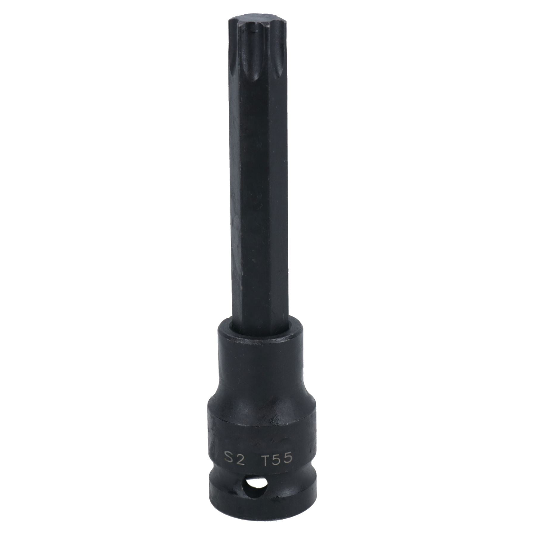 T55 1/2in Drive Deep Impact Impacted Torx Star Male Socket 100mm Long ...