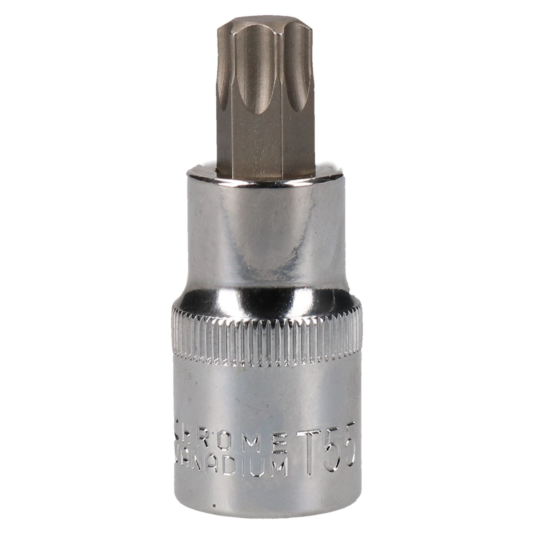 T55 x 55mm 1/2" Drive Torx Star Socket Male T-Star Cr-V Steel AU638 - Walmart.com