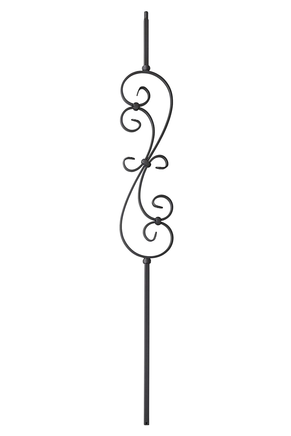 T56 - Iron Balusters - S Scroll - Hollow - 44 in X 1/2 in Square - Box ...