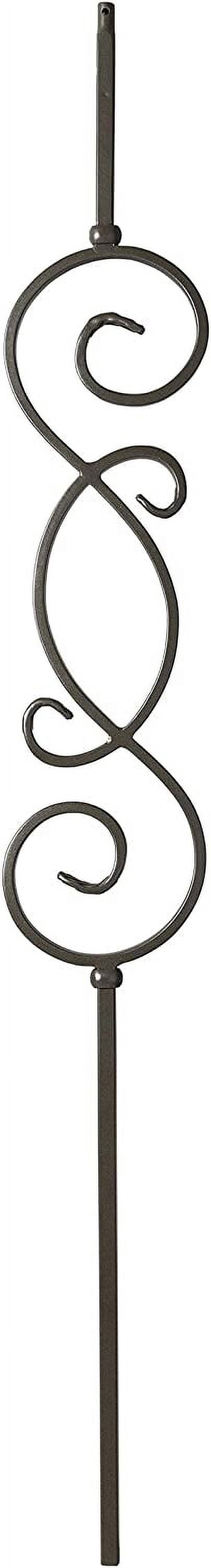 T57 - Iron Balusters - S Scroll V2 - Hollow - 44" X 1/2" Square - Box ...