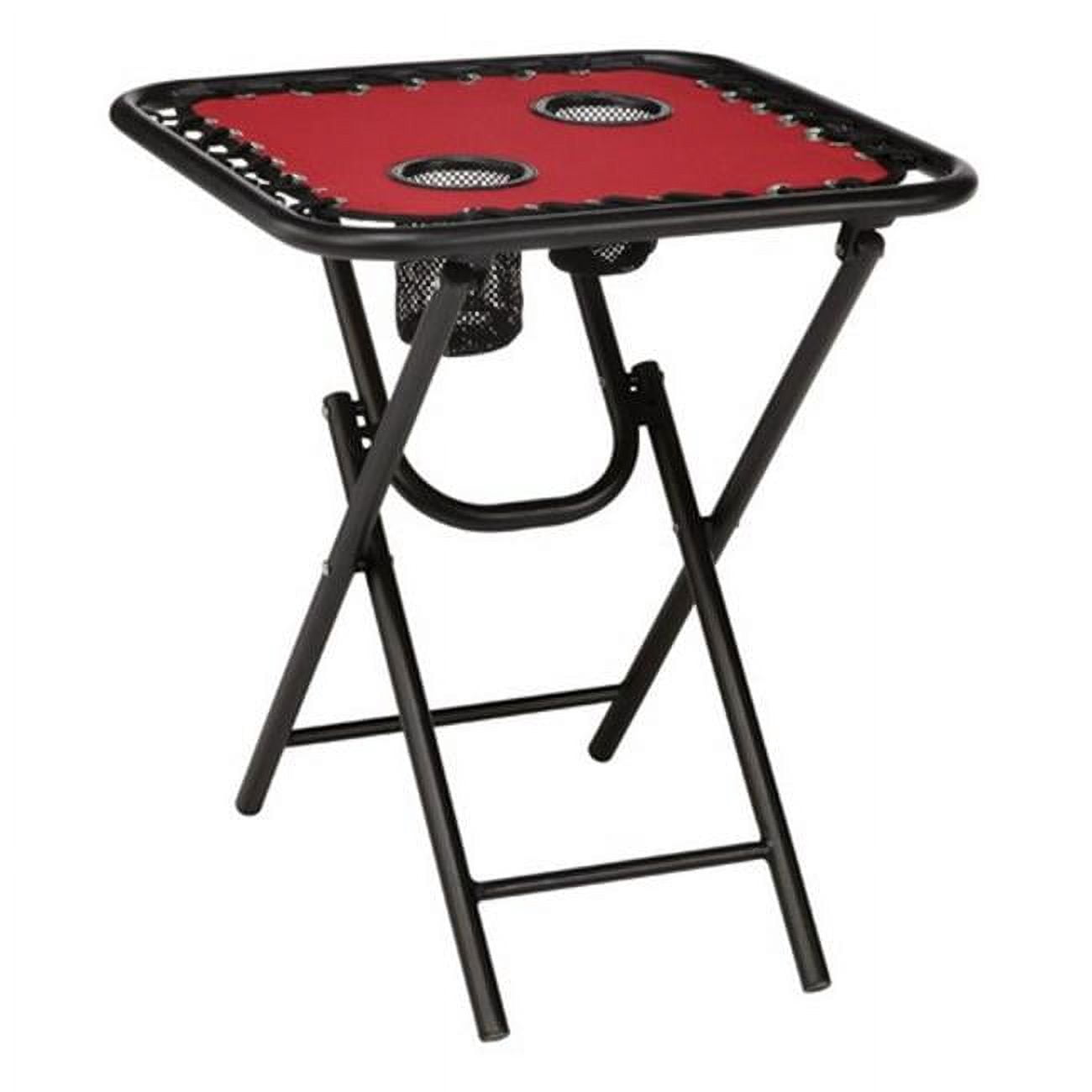 T5S18FR1BKOX17 18 in. Red Bungee Folding Table - Walmart.com