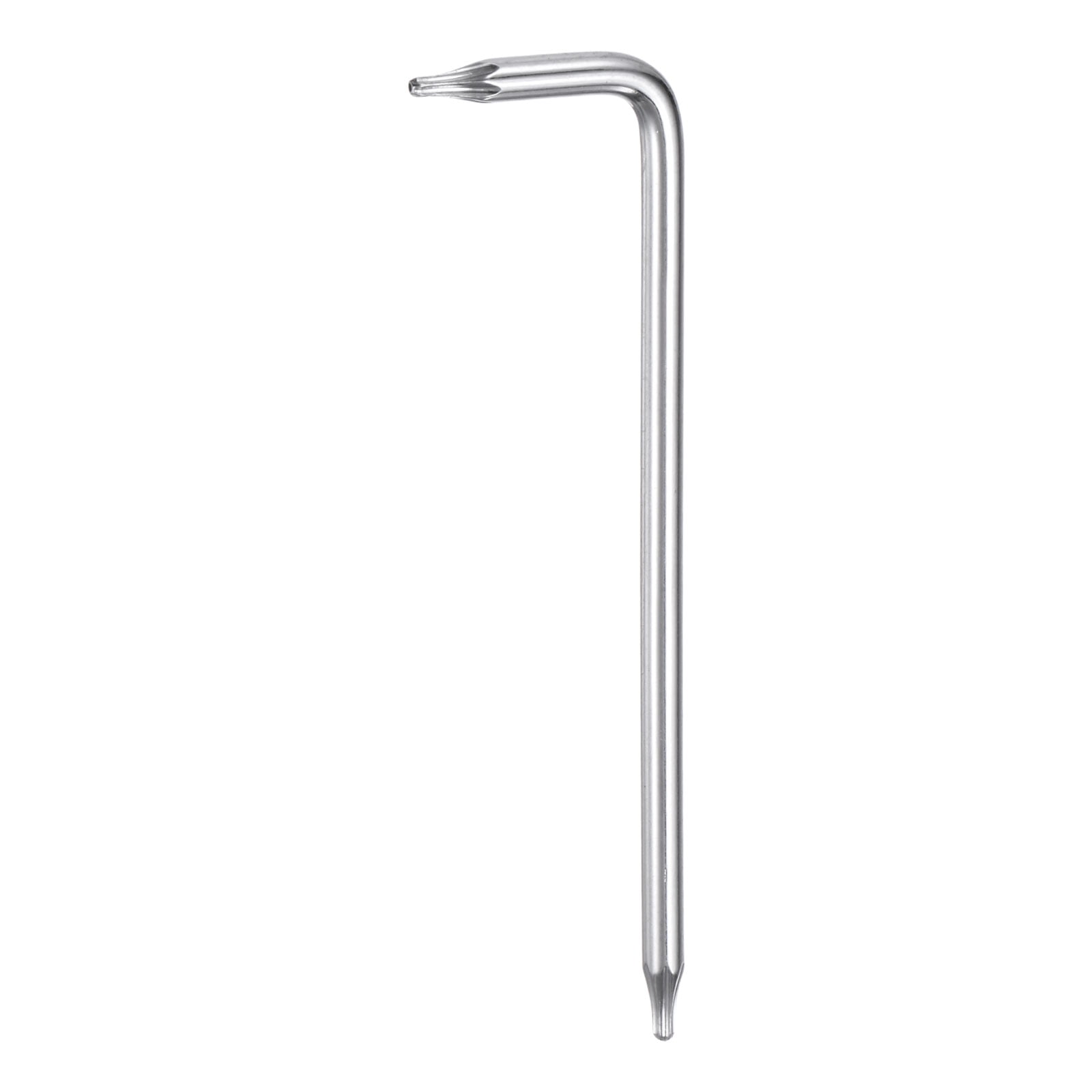 T6 Long Arm Tamper Proof Torx Wrench Star Keys, S2 Steel Chrome Coated ...