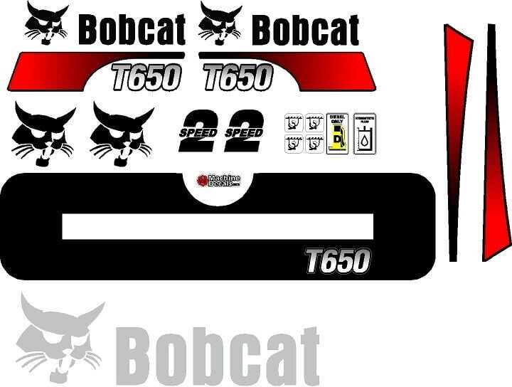 T650 replacement premium decal kit sticker set with warning decals fits ...