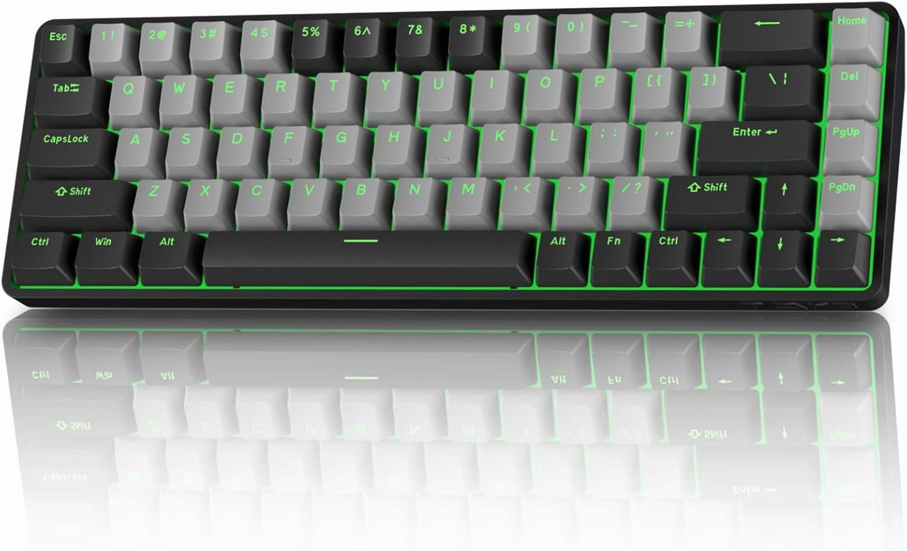 T68 60% Gaming , Tri-Mode BT5.0/2.4GHz/-C with Blue , Backlight, Anti ...