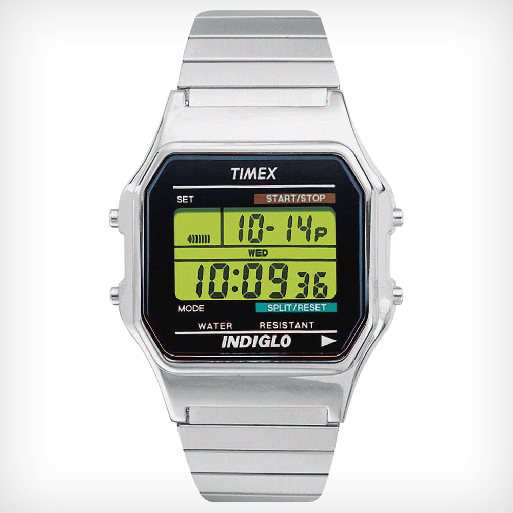 Timex T78582 Men's Digital Chronograph Alarm Watch with Stainless Steel ...