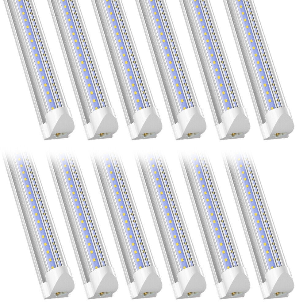 T8 4FT LED Tube Light Bulb,40W 5200LM V-shape Shop Light With US Plug ...