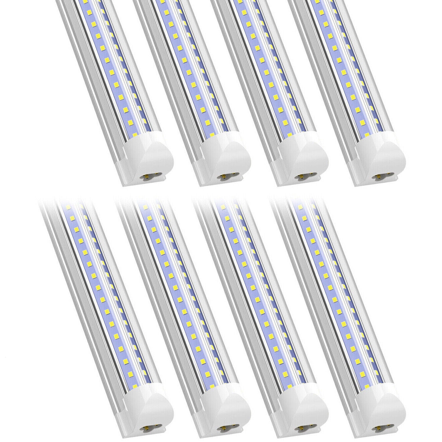 T8 4FT LED Tube Light Bulb,40W 5200LM V-shape Shop Light With US Plug ...