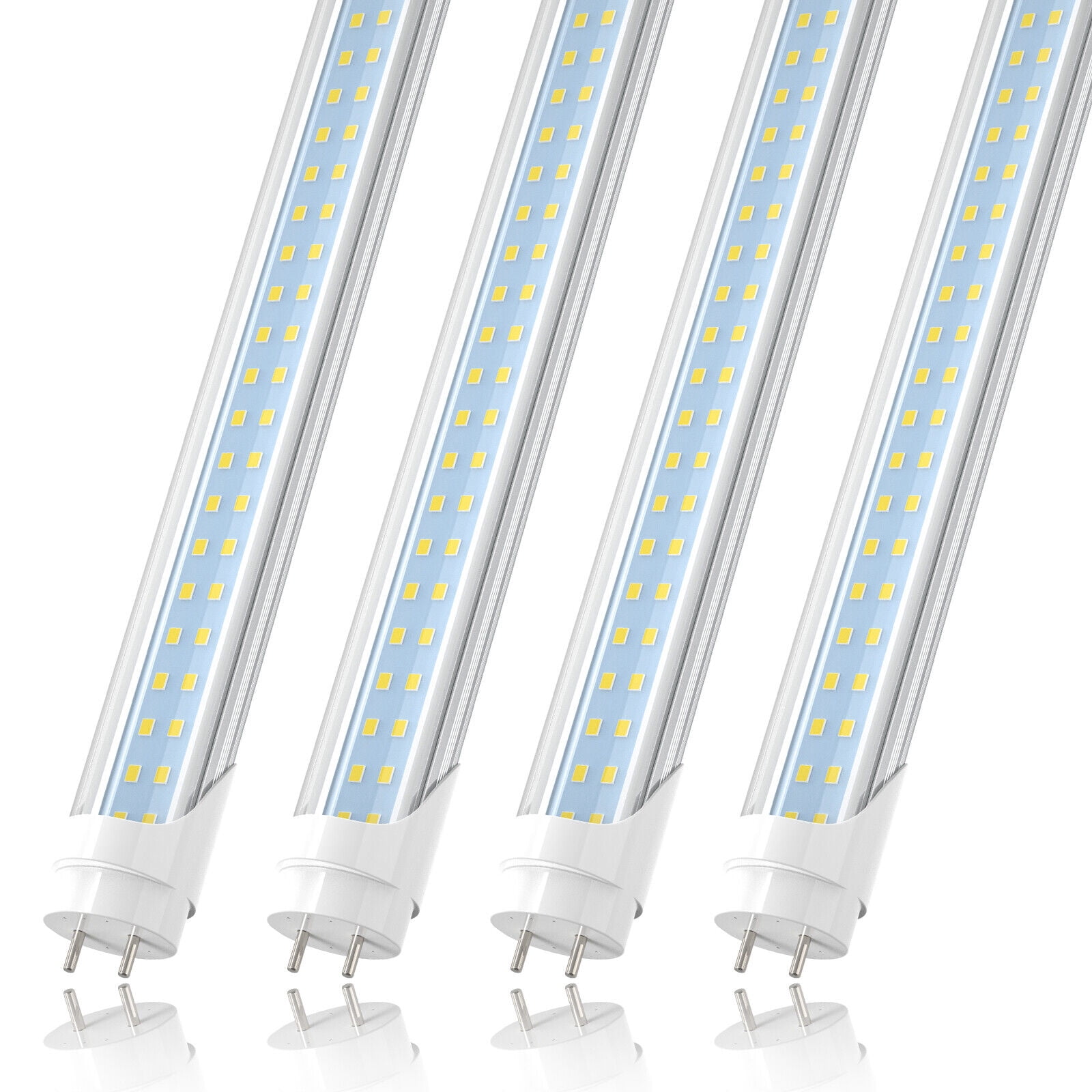 T8 4FT LED Tube Light Bulbs 28W Double Row,6000K Cool White LED Shop ...
