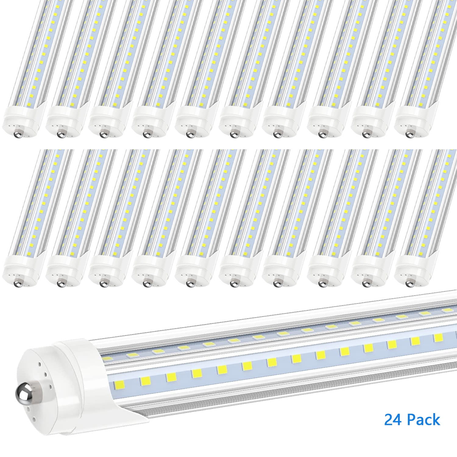 T8 8FT 72W LED Tube Light Bulb,FA8 Single Pin LED Shop Light,V-shaped ...