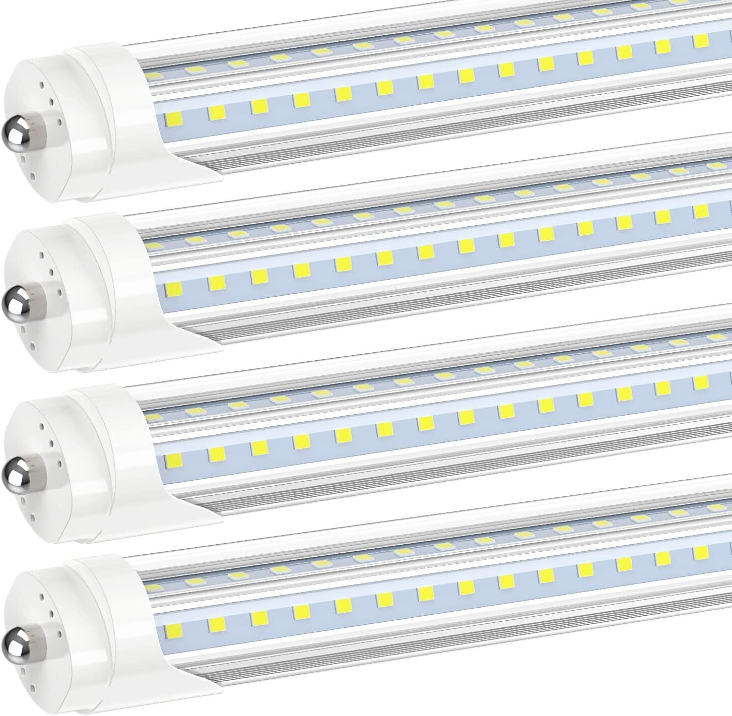 T8 8FT 72W LED Tube Light Bulb,FA8 Single Pin LED Shop Light,V-shaped ...