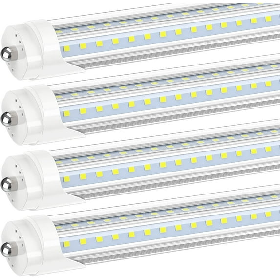 T8 8FT 72W LED Tube Light Bulb,FA8 Single Pin LED Shop Light,V-shaped ...