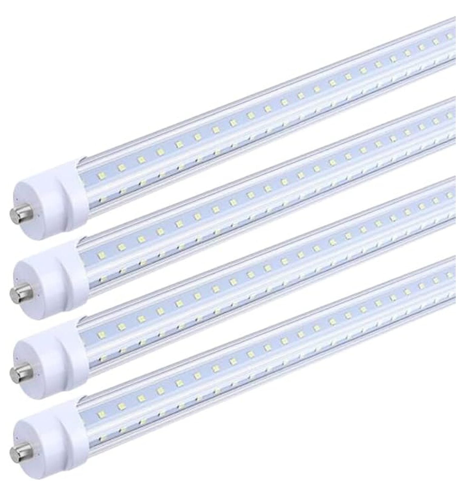 T8 8FT LED Tube Light, 8 Foot T8 V Shaped Single Pin FA8 Base, Ballast ...