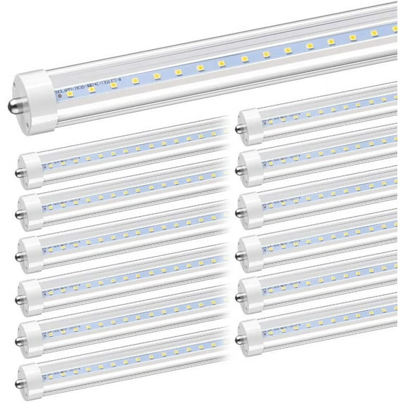 T8 8FT LED Tube Light Bulb,45W FA8 Single Pin LED Shop Light,6500K Cool ...
