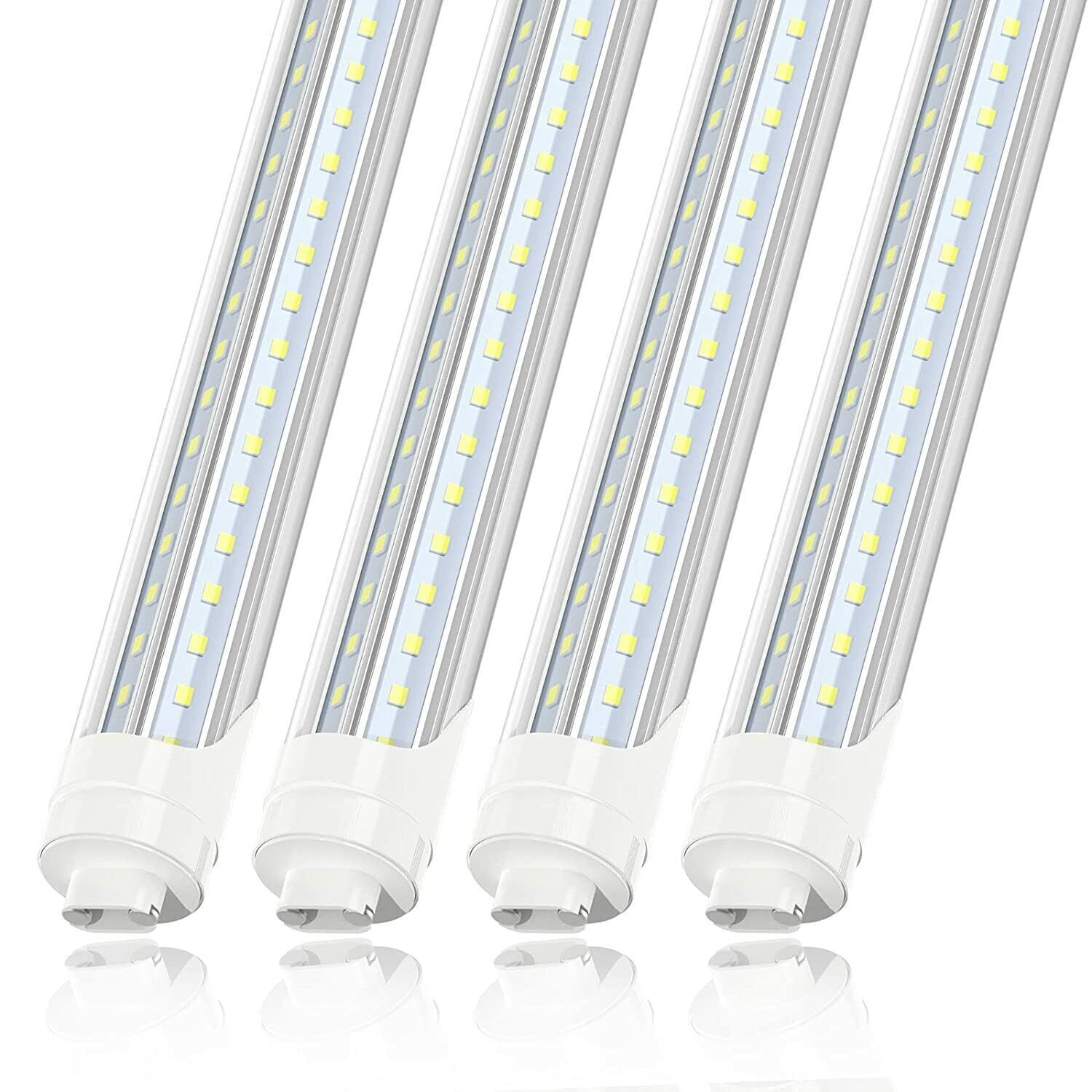 T8 8FT R17D Rotatable HO Base LED Tube Light 72W,270 Degree V Shaped ...