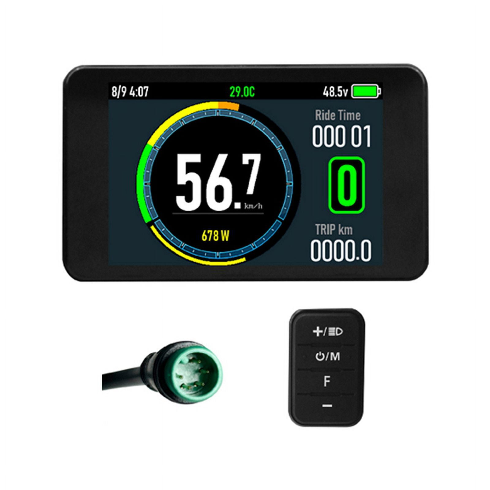 T8 Color Screen Display Electric Bike Conversion Kit Part Compatible with Multiple Communication ...