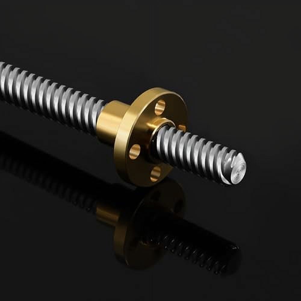 T8 Lead Screw 240mm / 9.45 inch Length + Brass Nut, T8 8mm Diameter T8 ...