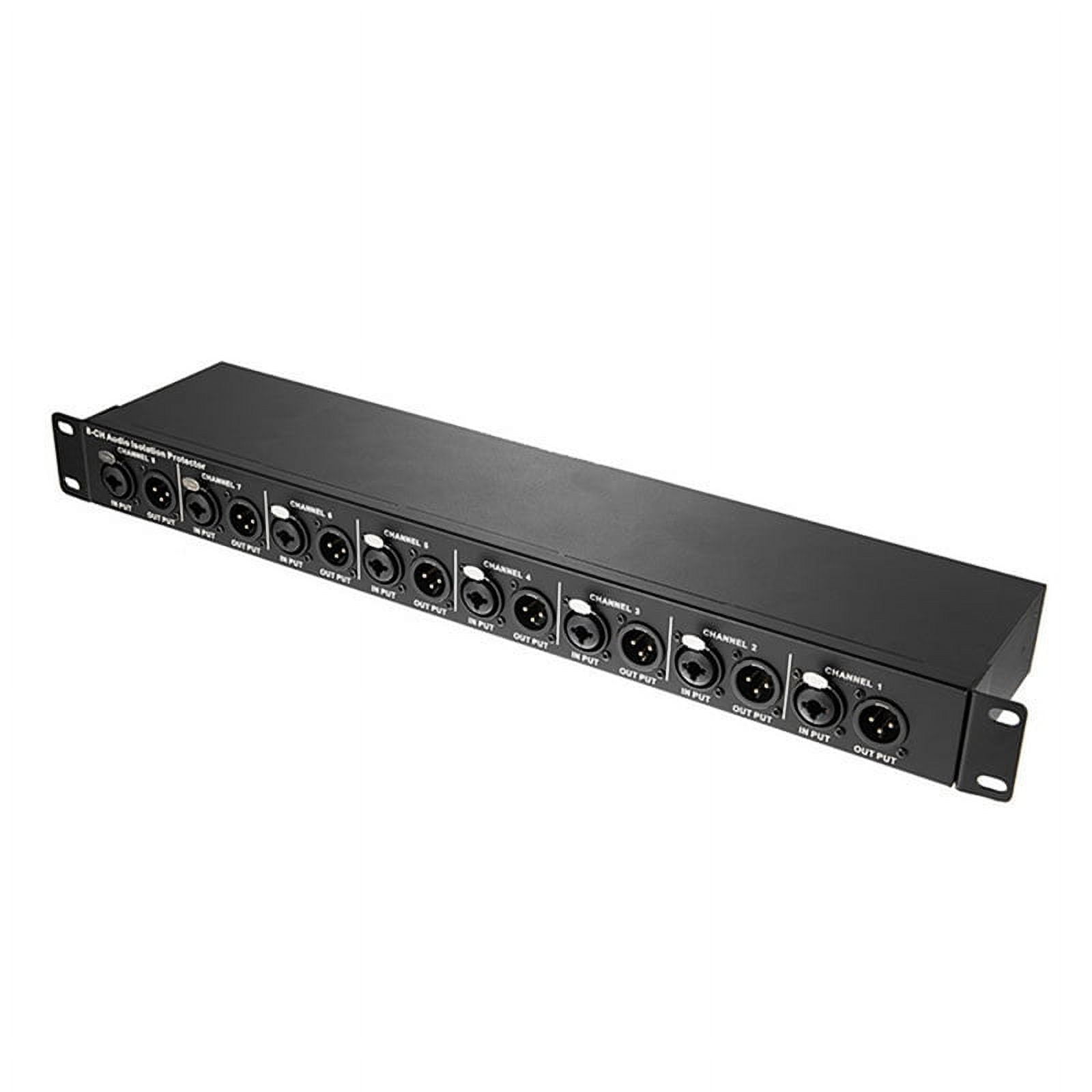 T8 Multi-Function 8-Channel Audio Isolator 1U Rack Mounted XLR 6.35mm ...