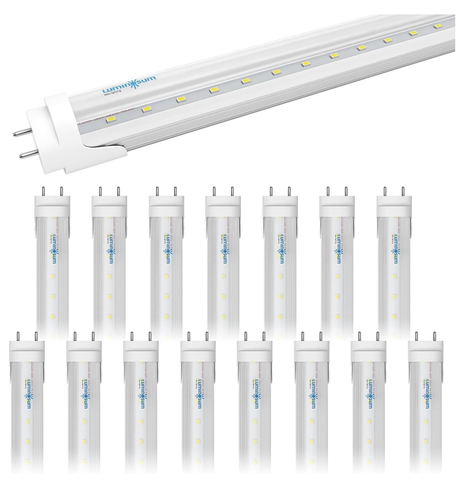 T8/T10/T12 4 Foot LED Light Tube 20W inch, 40W Equivalent, Natural ...
