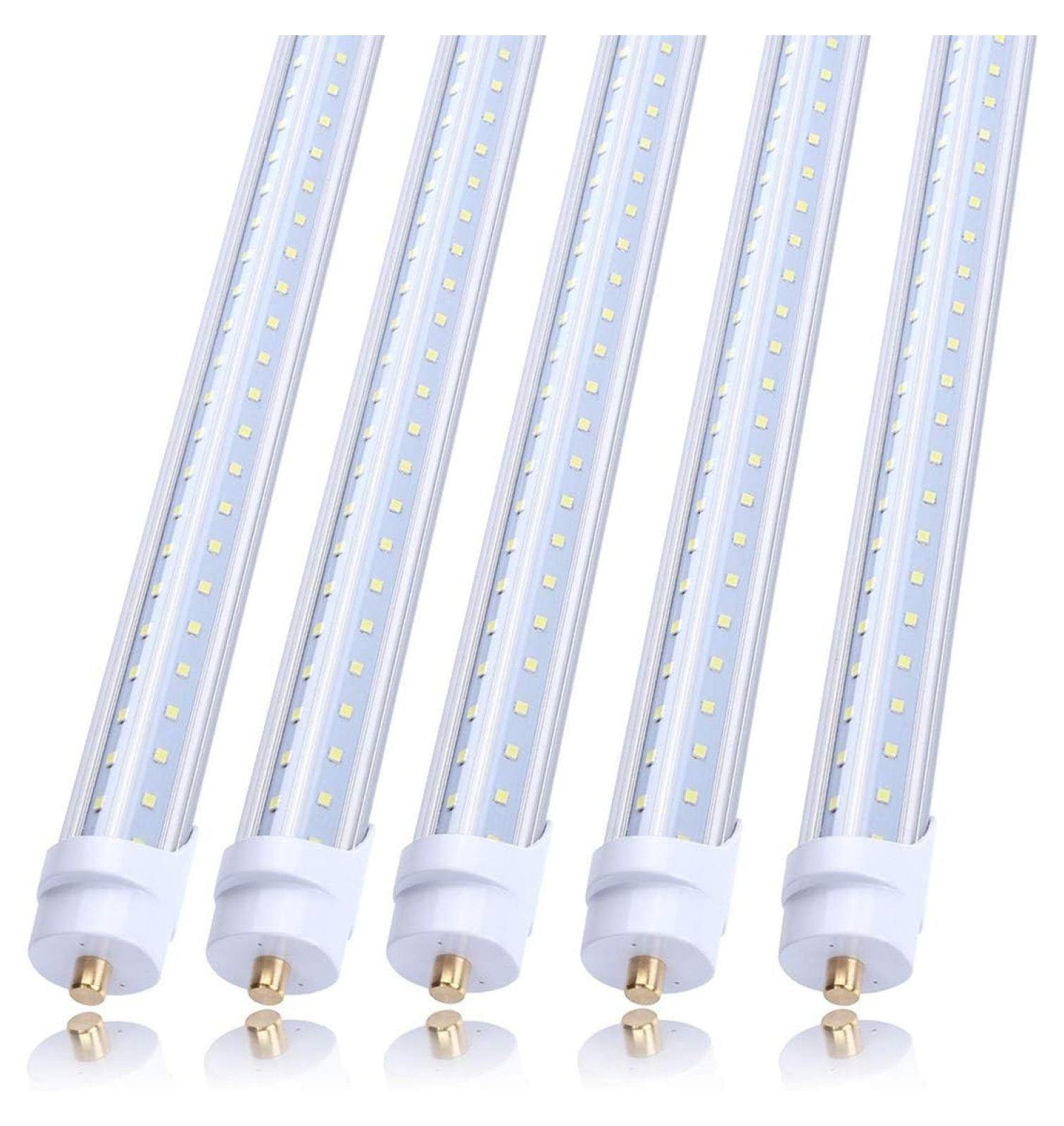 T8 V Shaped 8FT LED Tube Light,Need Bypass Ballast,65W Single Pin FA8 ...