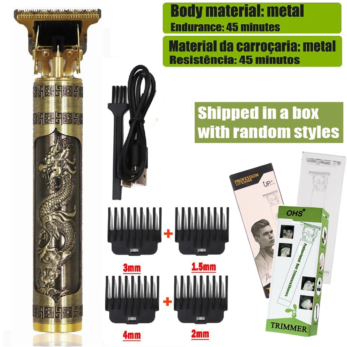 T9 Hair Clipper Repair Beard Shaving Body Hair Trimmer Clippers ...