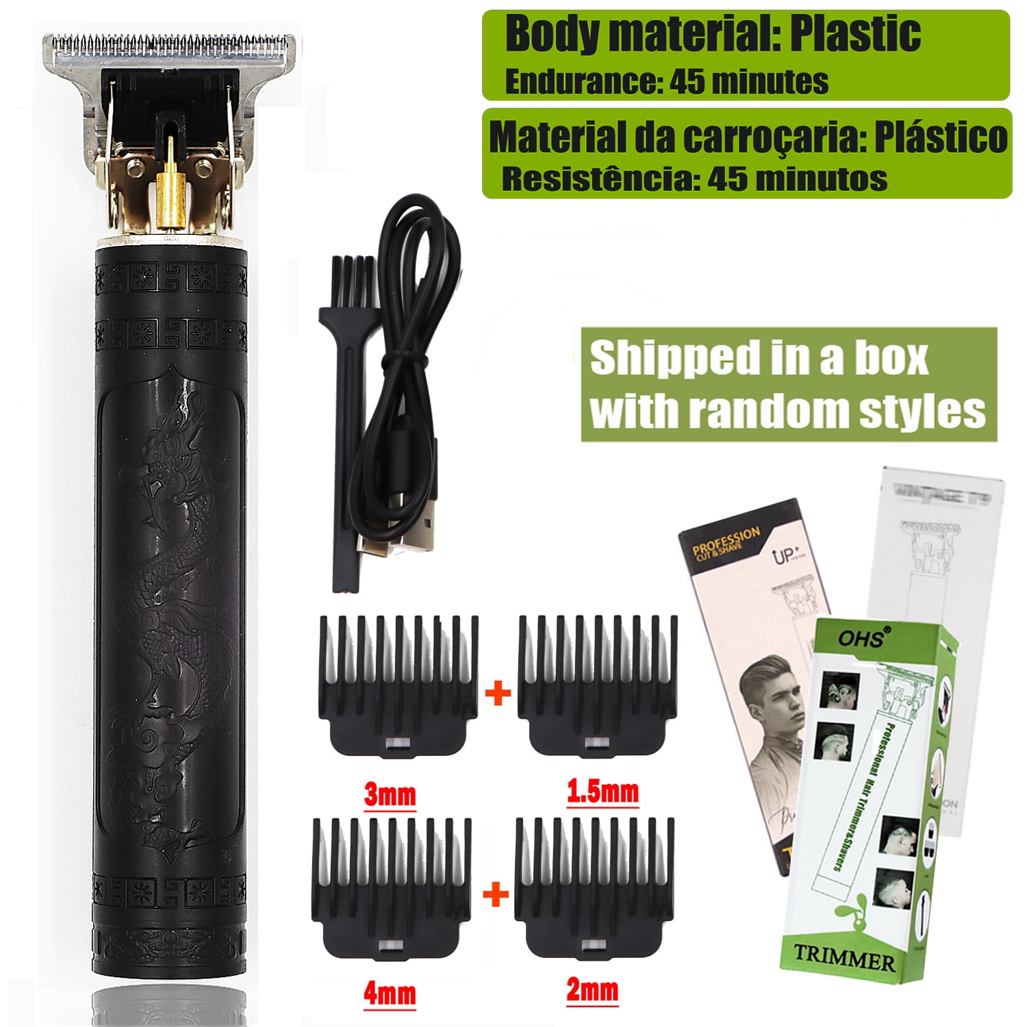 T9 Hair Clipper Repair Beard Shaving Body Hair Trimmer Clippers ...