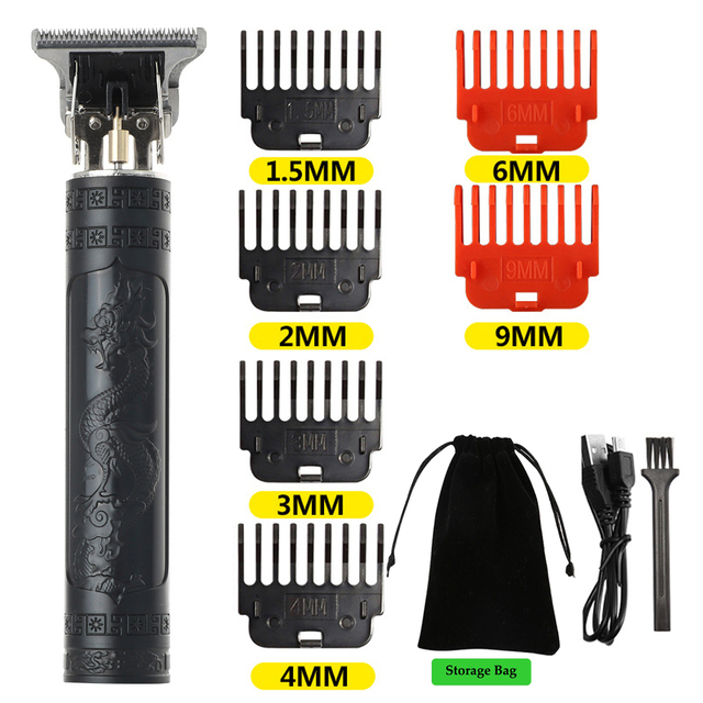 T9 Vintage Men's Barber Retro Hair Trimmer Professional Razor Trimmer ...