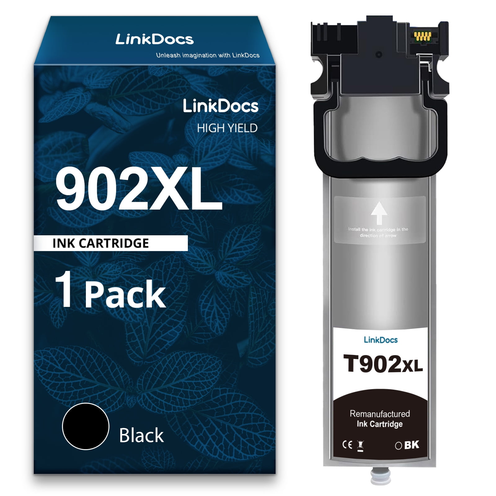 T902XL Black Ink Cartridge with Latest Chips Replacement for Epson ...